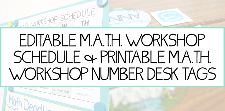 M.A.T.H. Workshop Freebies - Core Inspiration