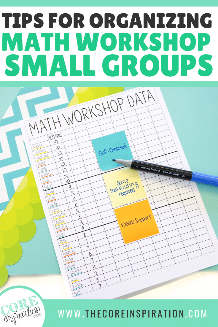 How To Organize Small Groups for Math Workshop - Core Inspiration