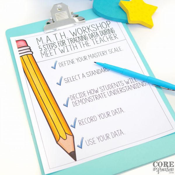 5 Steps To Efficient Data Tracking: Math Workshop Meet With The Teacher ...