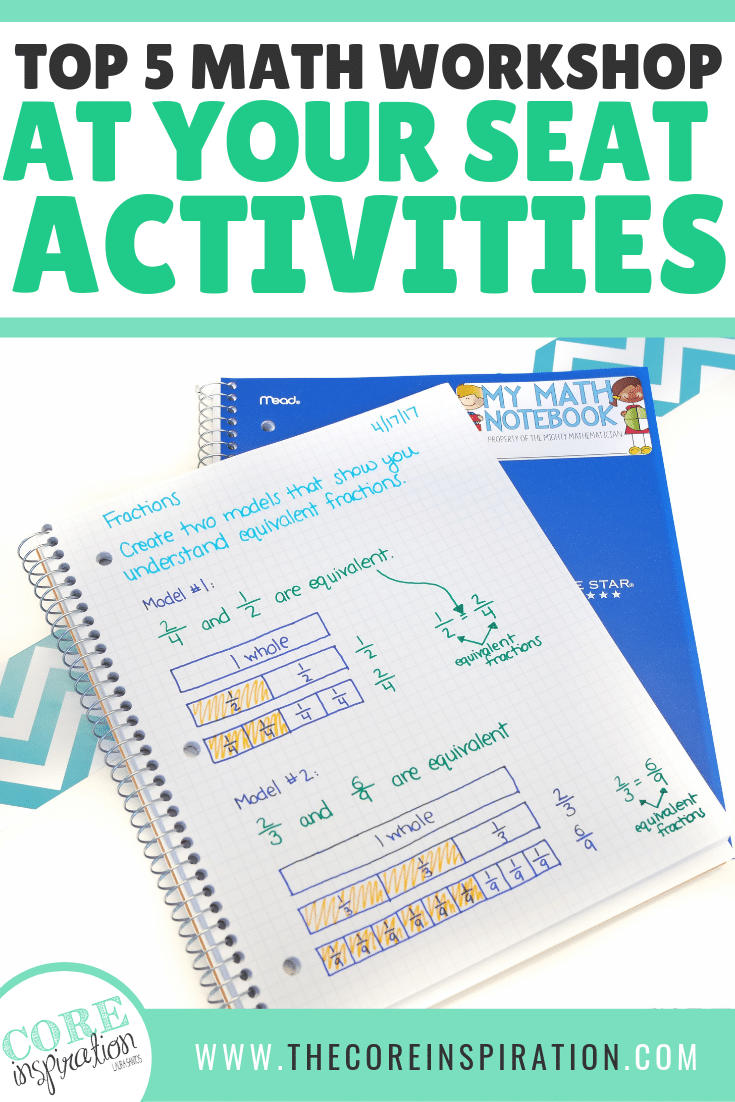 Top Five Ideas for Math Workshop At Your Seat Activities - Core Inspiration