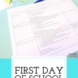 Free Lesson Plans for the Best First Day Ever - Core Inspiration