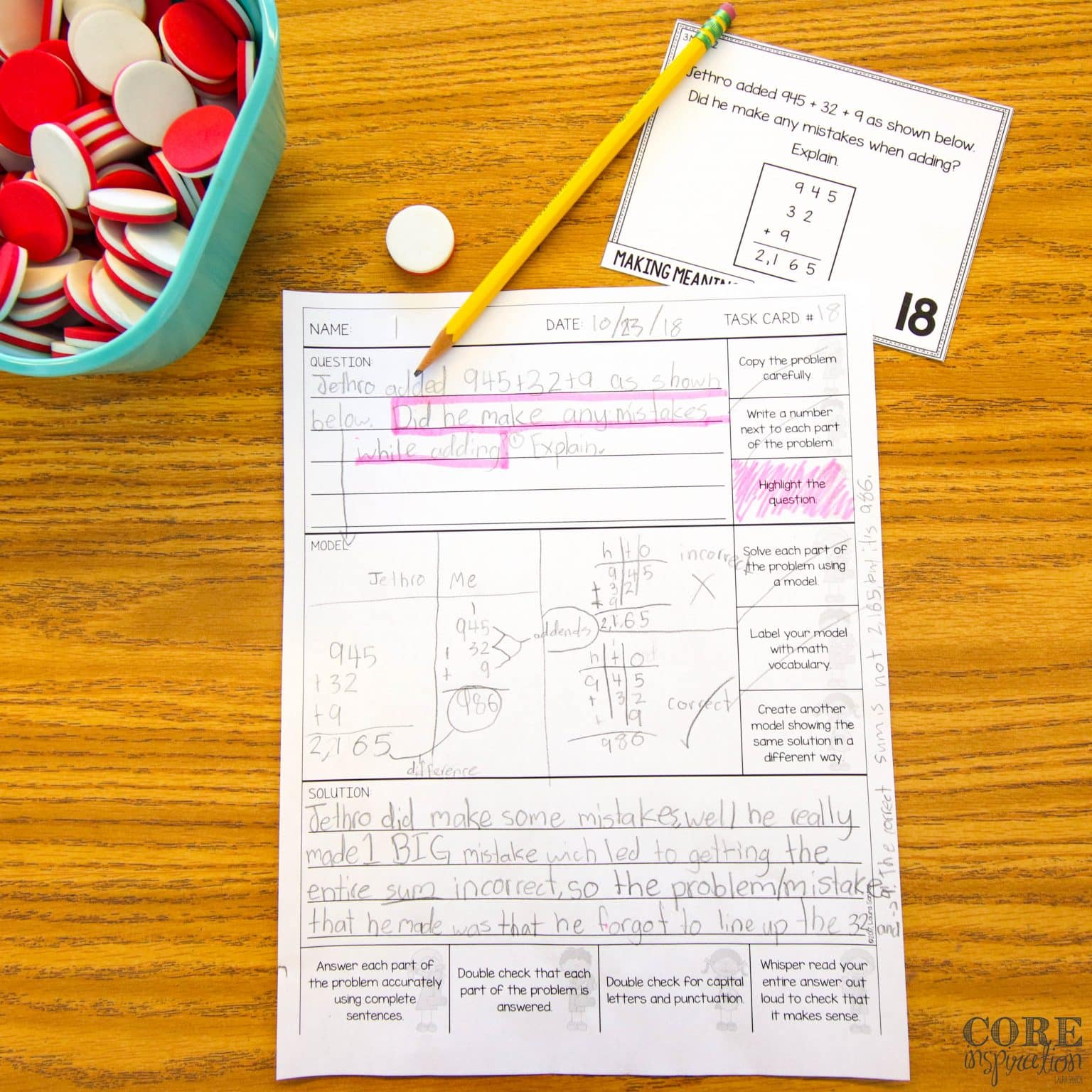 How To Make The Second Week of Math Workshop A Success - Core Inspiration