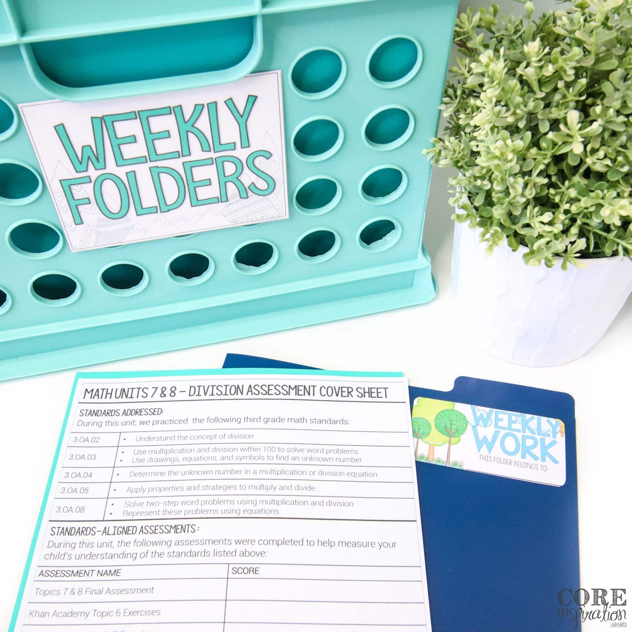 Classroom Organization - Core Inspiration